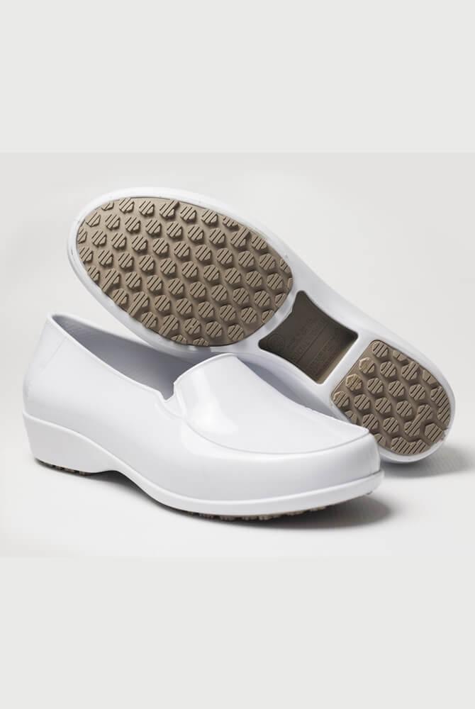 Calçado Antiderrapante Branco Sticky Shoe Social Woman - CA